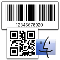 Apple Mac barcode generator software generate 2D barcodes image tags coupon