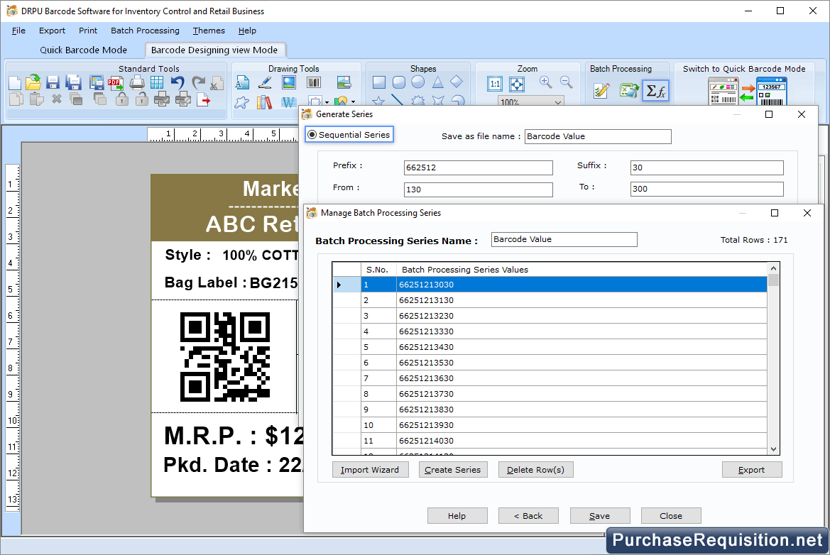 Inventory barcode software create retail barcodes labels stickers tag
