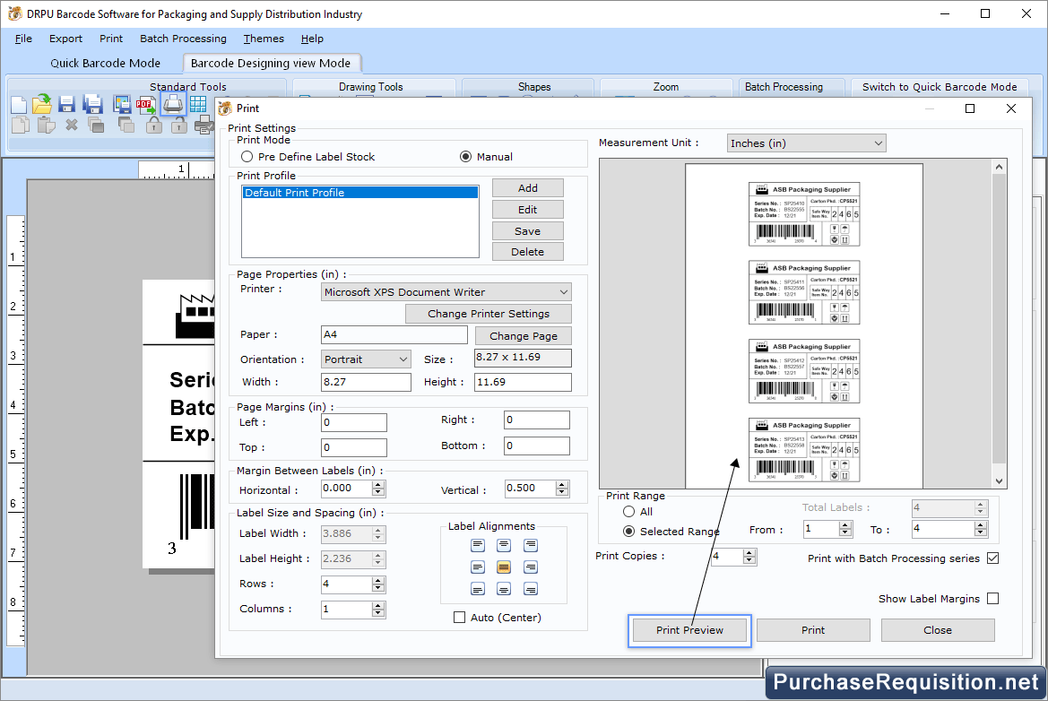 Industrial packaging barcode software creates distribution industry ...
